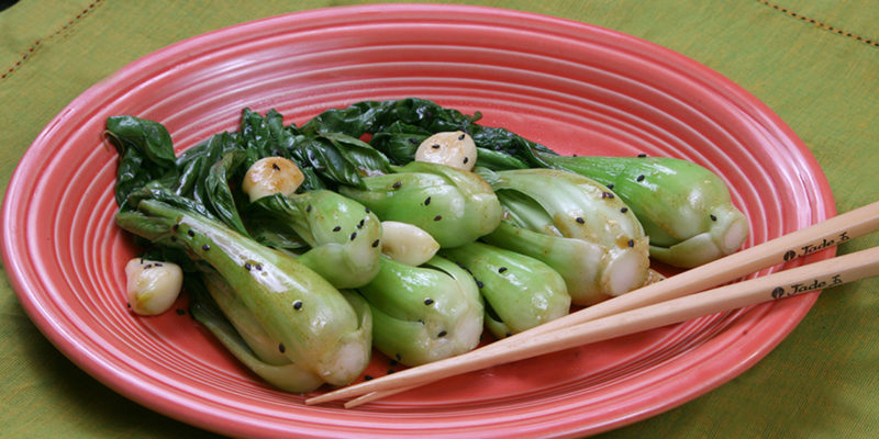 Sautéed Baby Shanghai Bok Choy with Garlic Butter Oyster Sauce - San ...